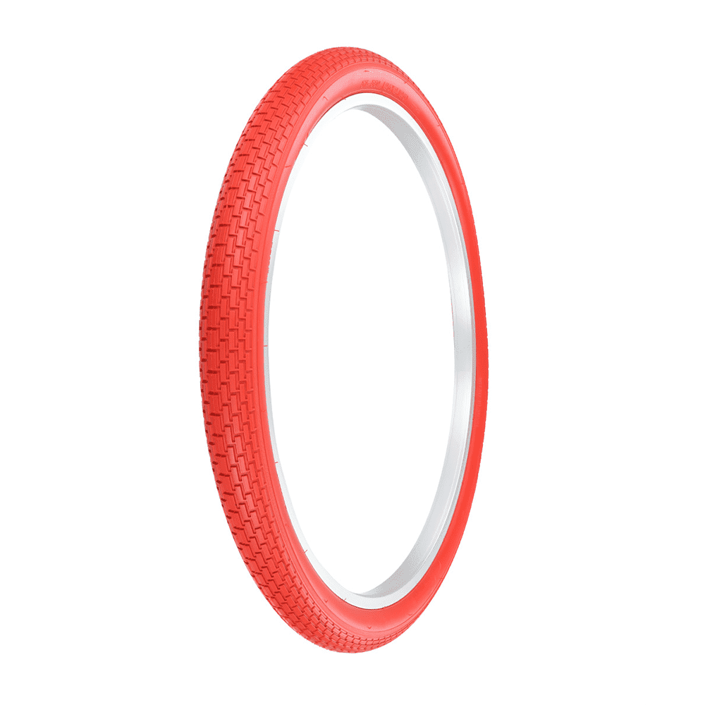 PRO+ Bicycle Wire Bead Tire In 24 x 2.125 inches Red/Red Brick Tread ...