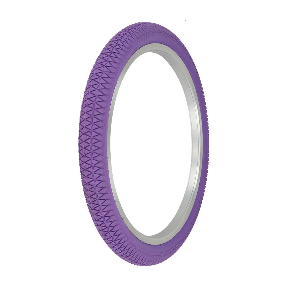 BMX Tread Bicycle Tire 20 x 1.95 for Bikes, Purple - Walmart.com