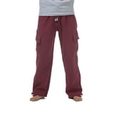 PRO CLUB MENâ€™S HEAVYWEIGHT FLEECE CARGO PANTS Maroon - Walmart.com