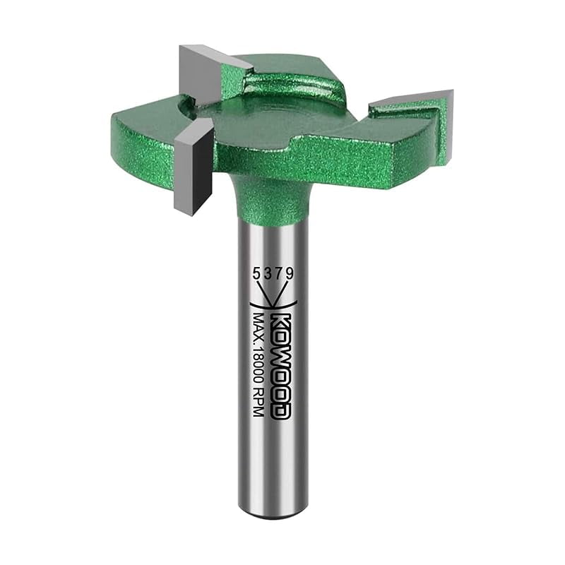 PRO CNC Spoilboard Surfacing Router bit, 1/4'' Shank, 1'' Cut Dia, 1/4 ...
