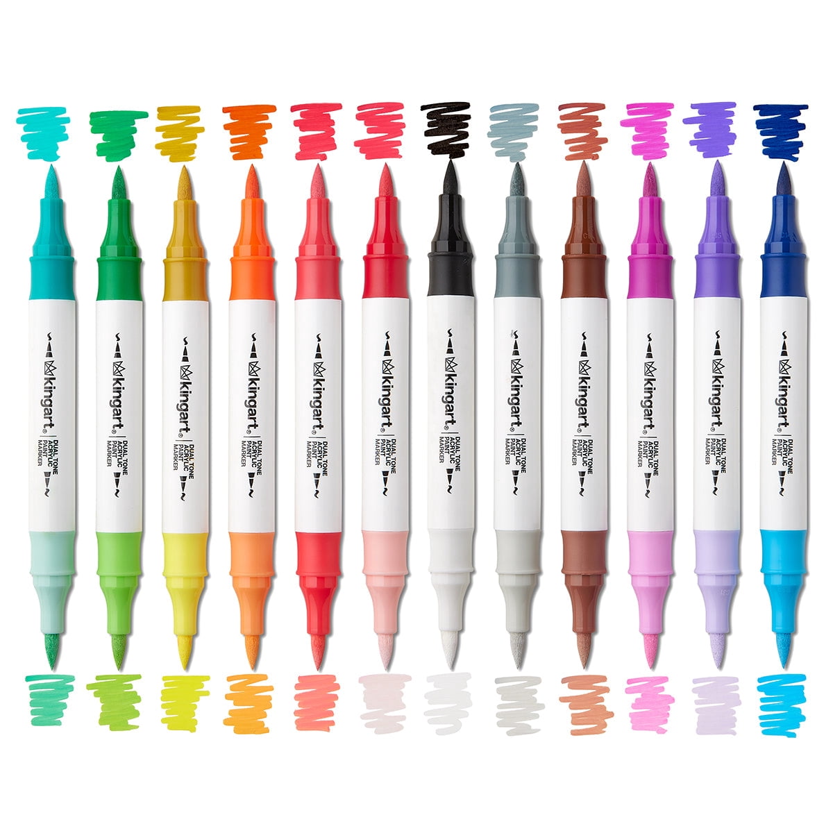 Dual Tone Paint Markers 12 Pens 24 Colors - Walmart.com
