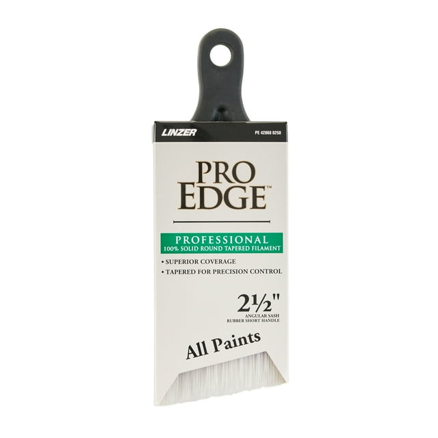 PRO EDGE by Linzer 2.5" CT Formula Short Handle Angle Paint Brush ...