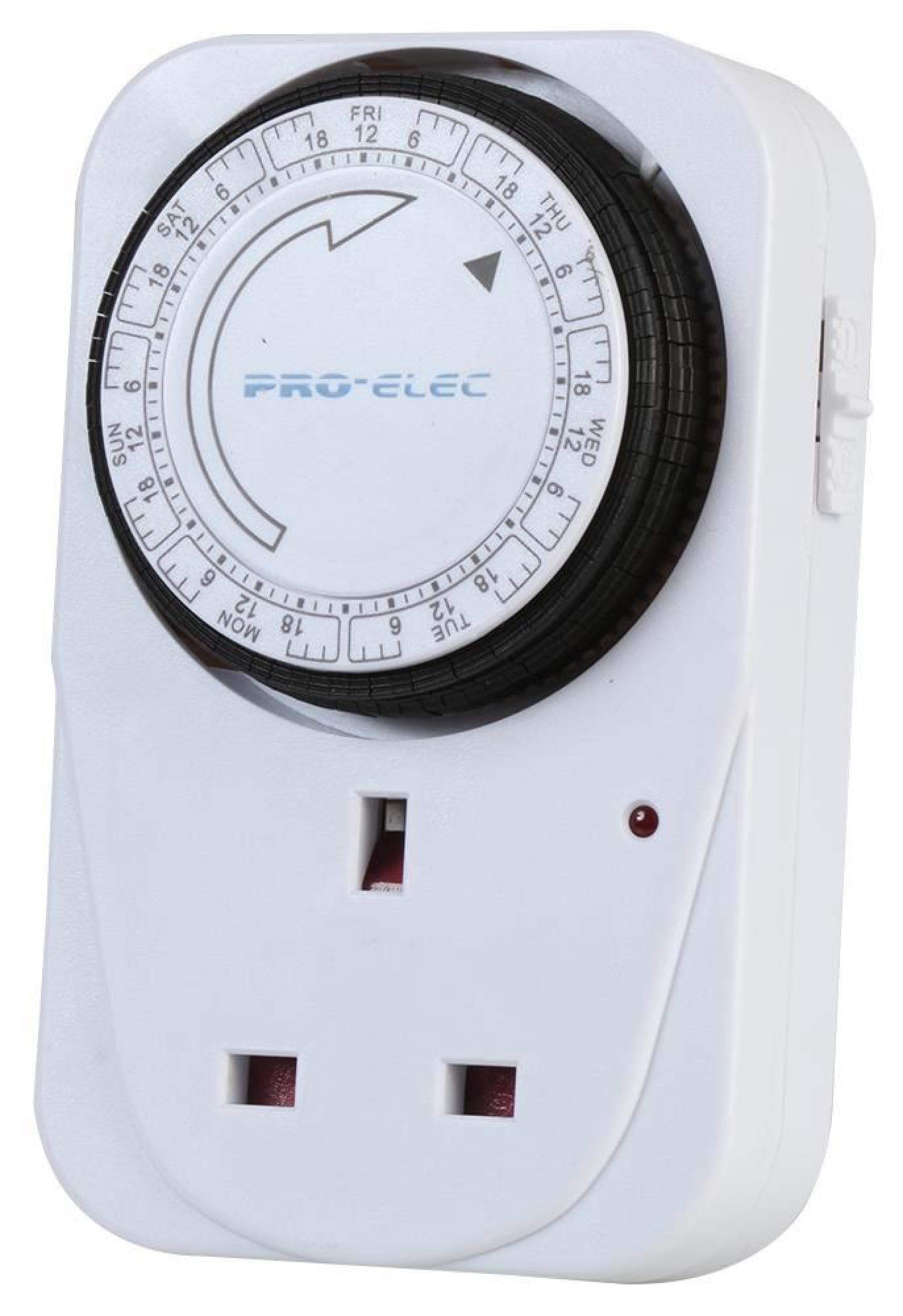 PRO ELEC - 7 Day Mechanical Plug-in Timer - Walmart.com
