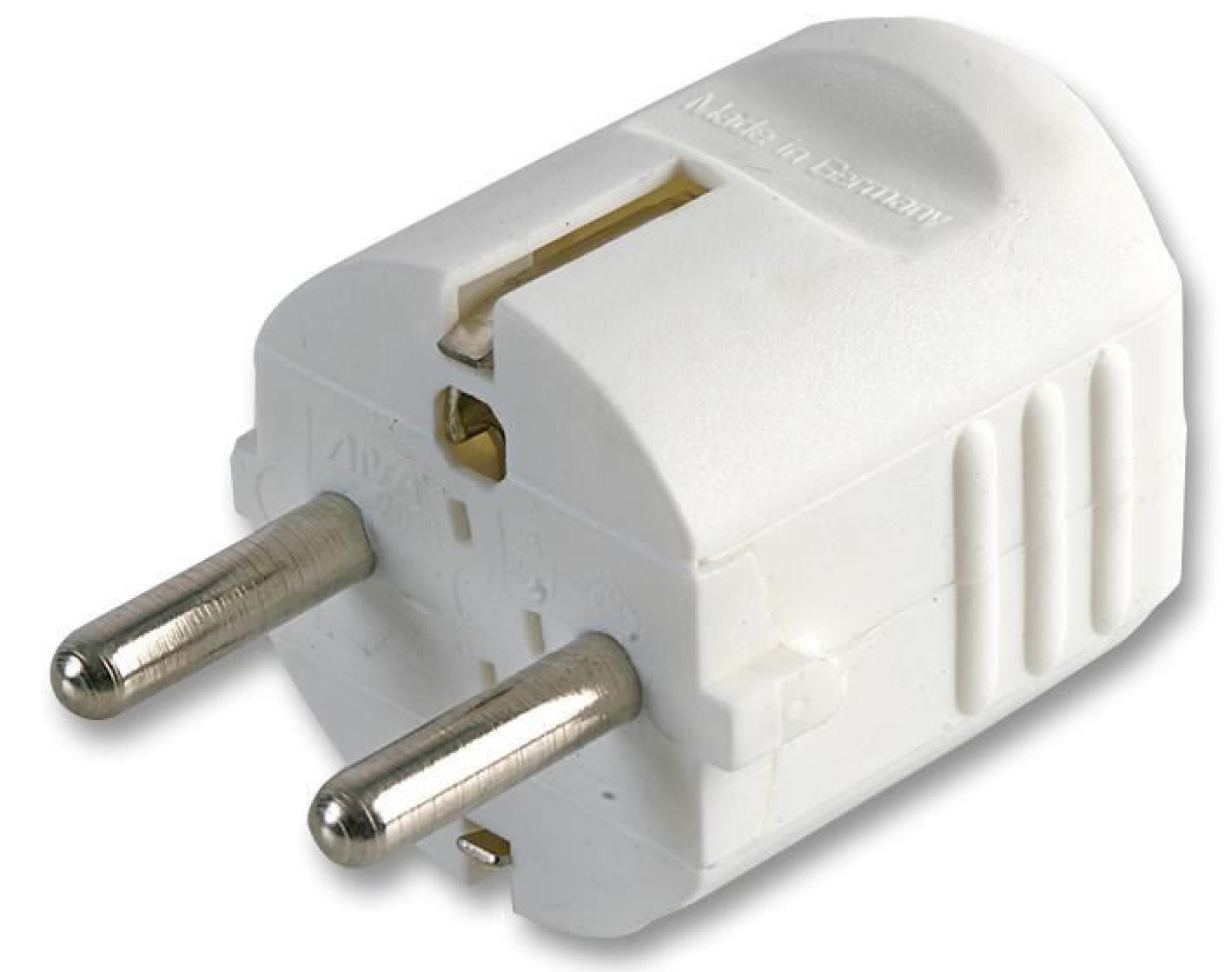 PRO ELEC - Rewireable Schuko Plug, Side Entry, 16A, White - Walmart.com
