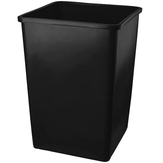 PRO&Family 140 Qt. / 35 Gallon / 132 Liters Black Square Trash Can ...