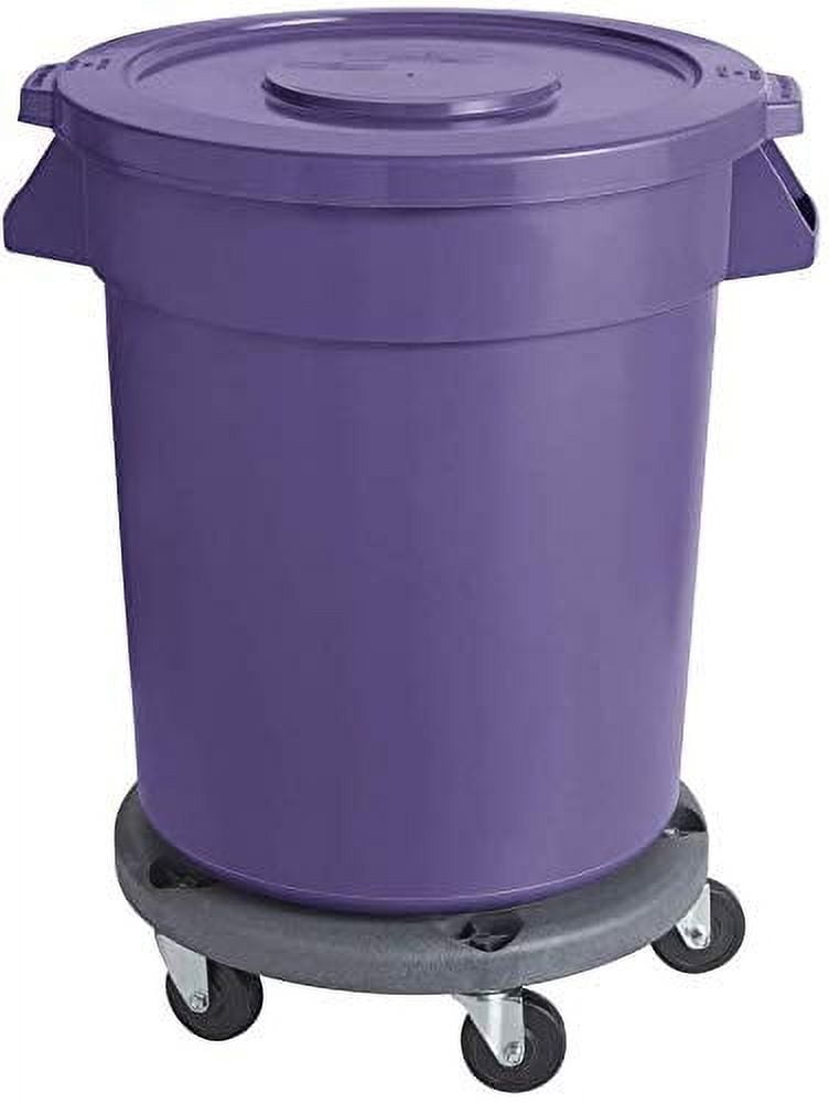 PRO&Family 80 Qt. / 20 Gallon / 75 Liters Purple Round Ingredient Bin ...