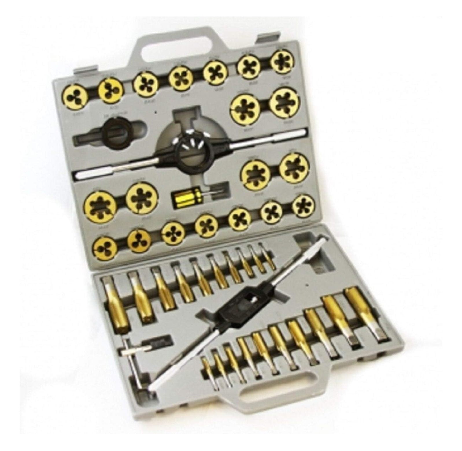 PRO-GRADE 45PC LARGE-DIAMETER TITANIUM SAE STANDARD TAP & DIE THREADING ...