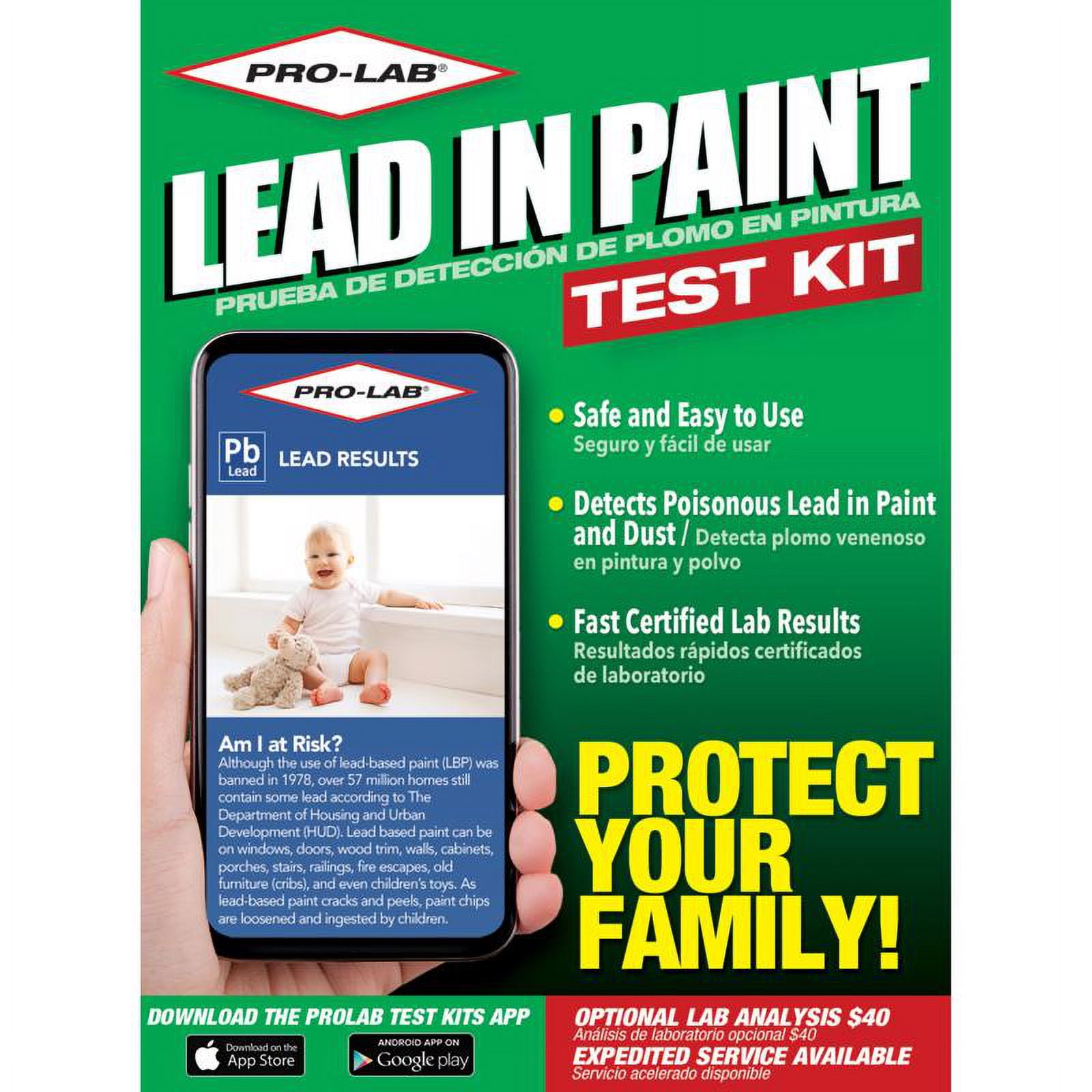 PRO-LAB Lead Paint and Dust Test Kit - Walmart.com