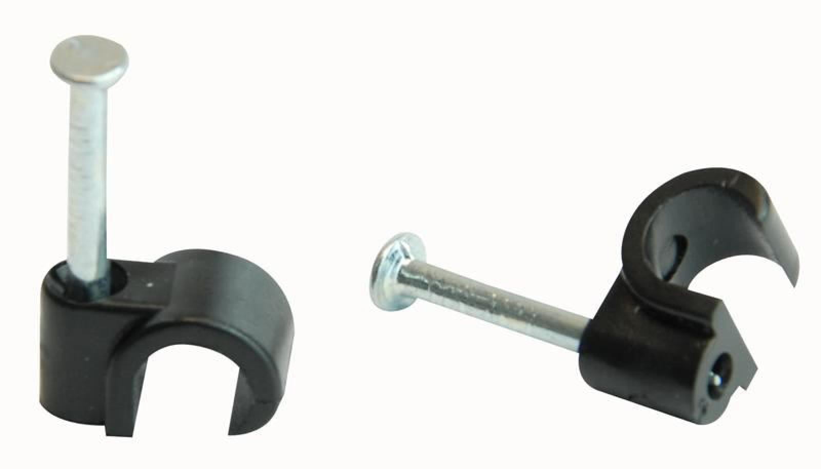 PRO POWER - Coaxial Cable Clips Black 6.0-7.0mm 100 Pack - Walmart.com