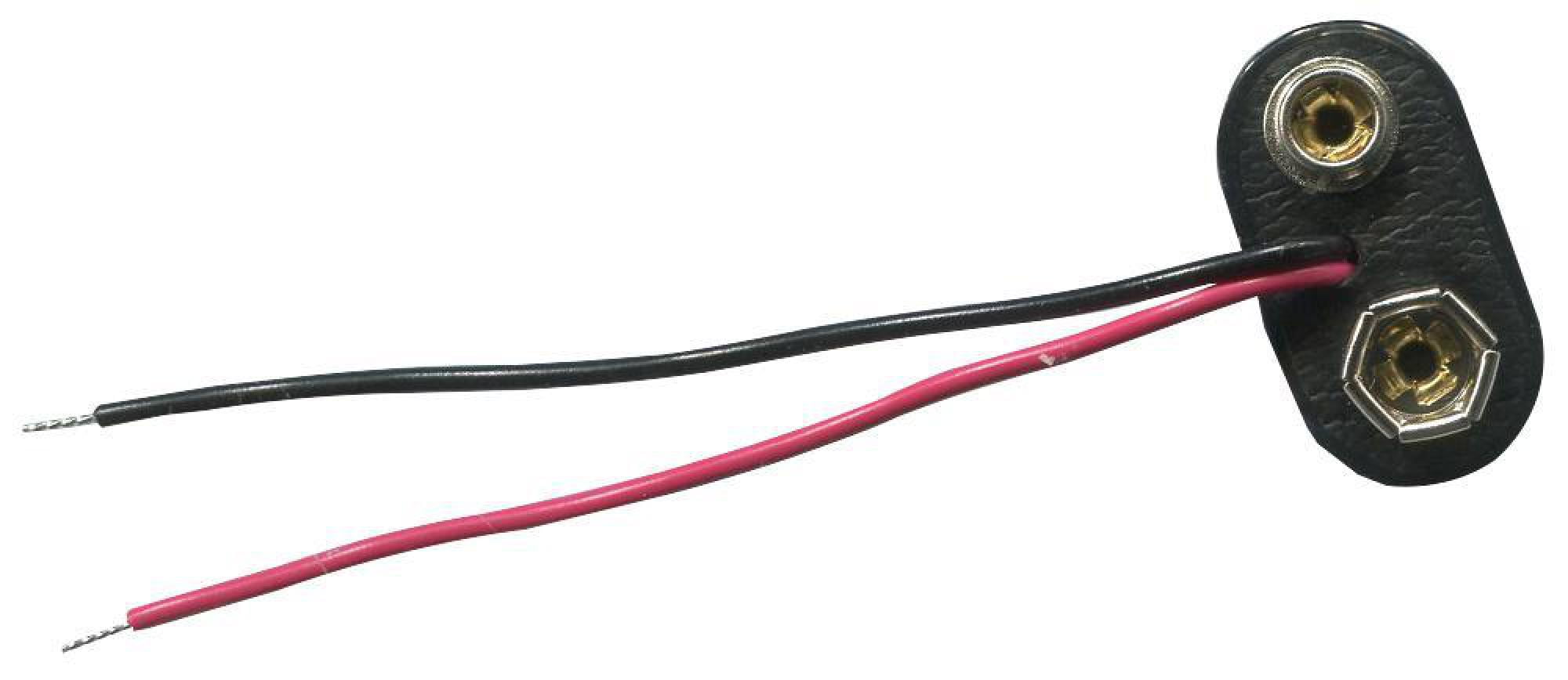 PRO POWER - Flexible Side Entry Snap-On PP3 Battery Connector, 5 Pack ...