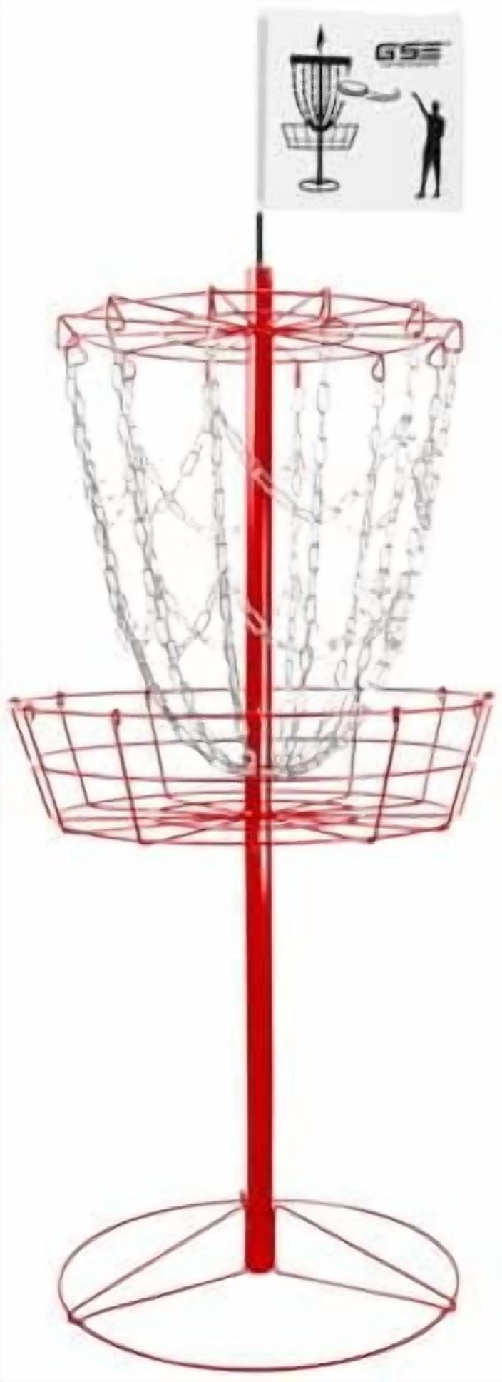 PRO Portable Disc Golf Target, 12/24 Chains, Metal Practice Goal ...