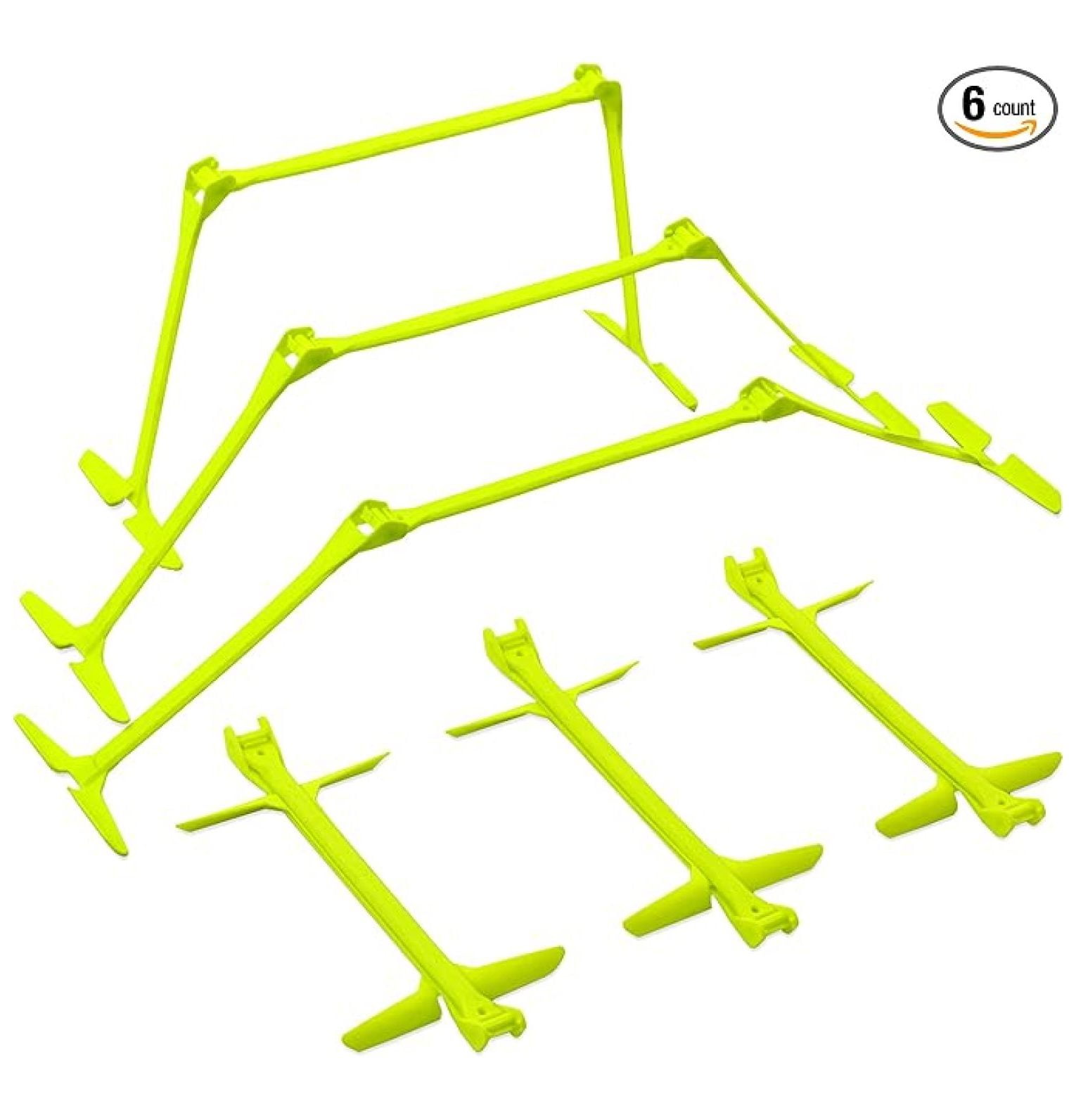 PRO Quick-Click Adjustable Speed Hurdles, Set of 6 | 3 Heights in One ...