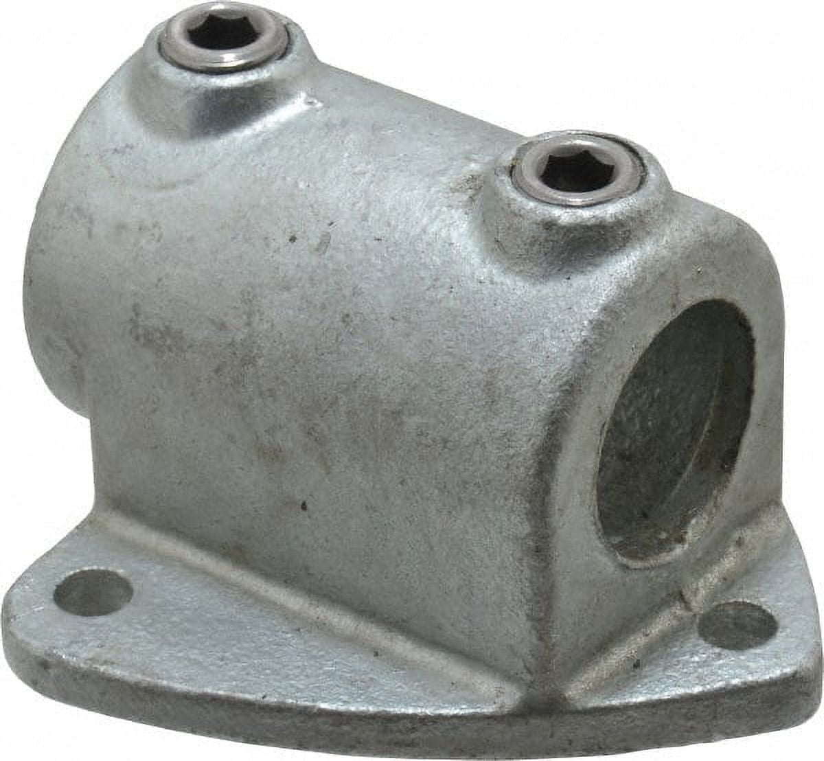PRO-SAFE 1-1/4" Pipe, Two Socket Tee, Wall Mount Flange, Malleable Iron ...
