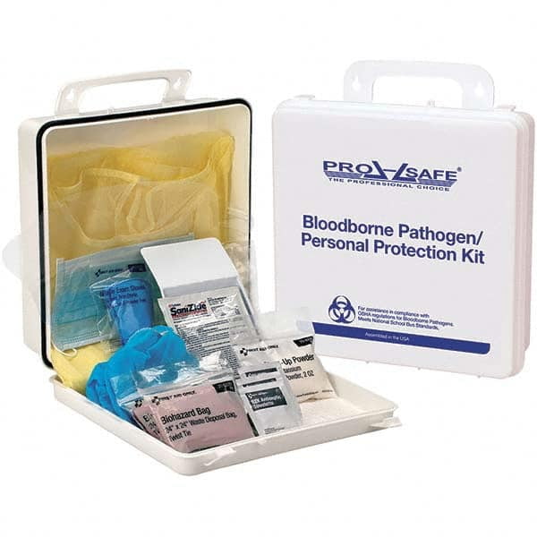 PRO SAFE 13 Piece Bloodborne Pathogen Kit for 1 Person: Includes ...