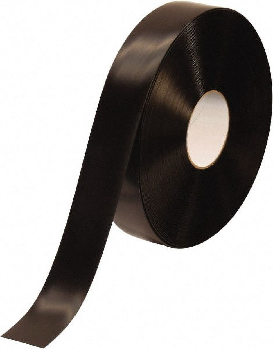 PRO-SAFE 2" x 100' PVC Floor & Egress Tape 50 mil, Black, Solid Color ...