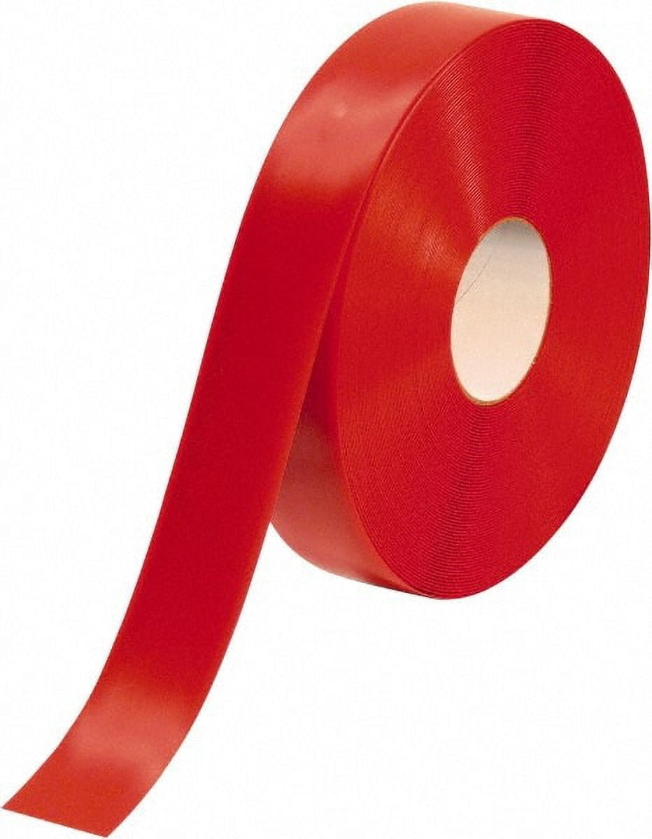PRO-SAFE 2" x 100' PVC Floor & Egress Tape 50 mil, Red, Solid Color ...