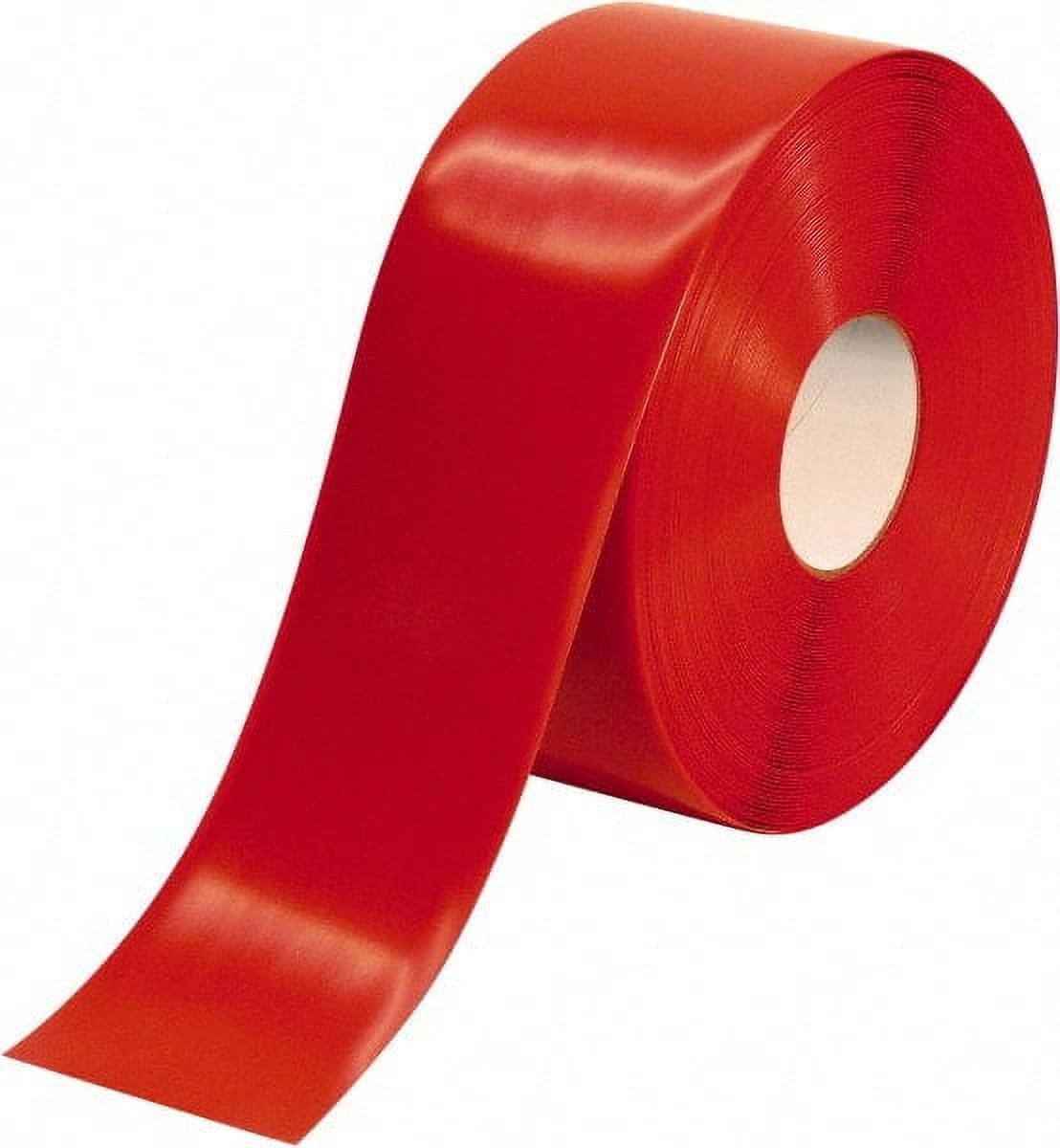PRO-SAFE 4" x 100' PVC Floor & Egress Tape 50 mil, Red, Solid Color ...