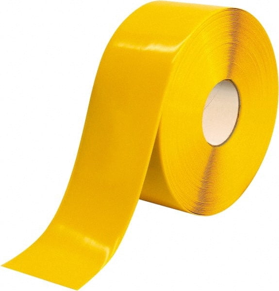 PRO-SAFE 4" x 100' PVC Floor & Egress Tape 50 mil, Yellow, Solid Color ...