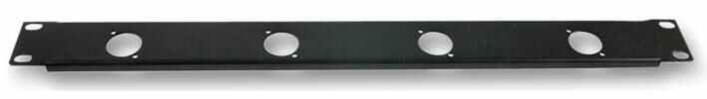 PRO SIGNAL - 1U 19" Rack Panel Punched for 4x XLRs - Walmart.com