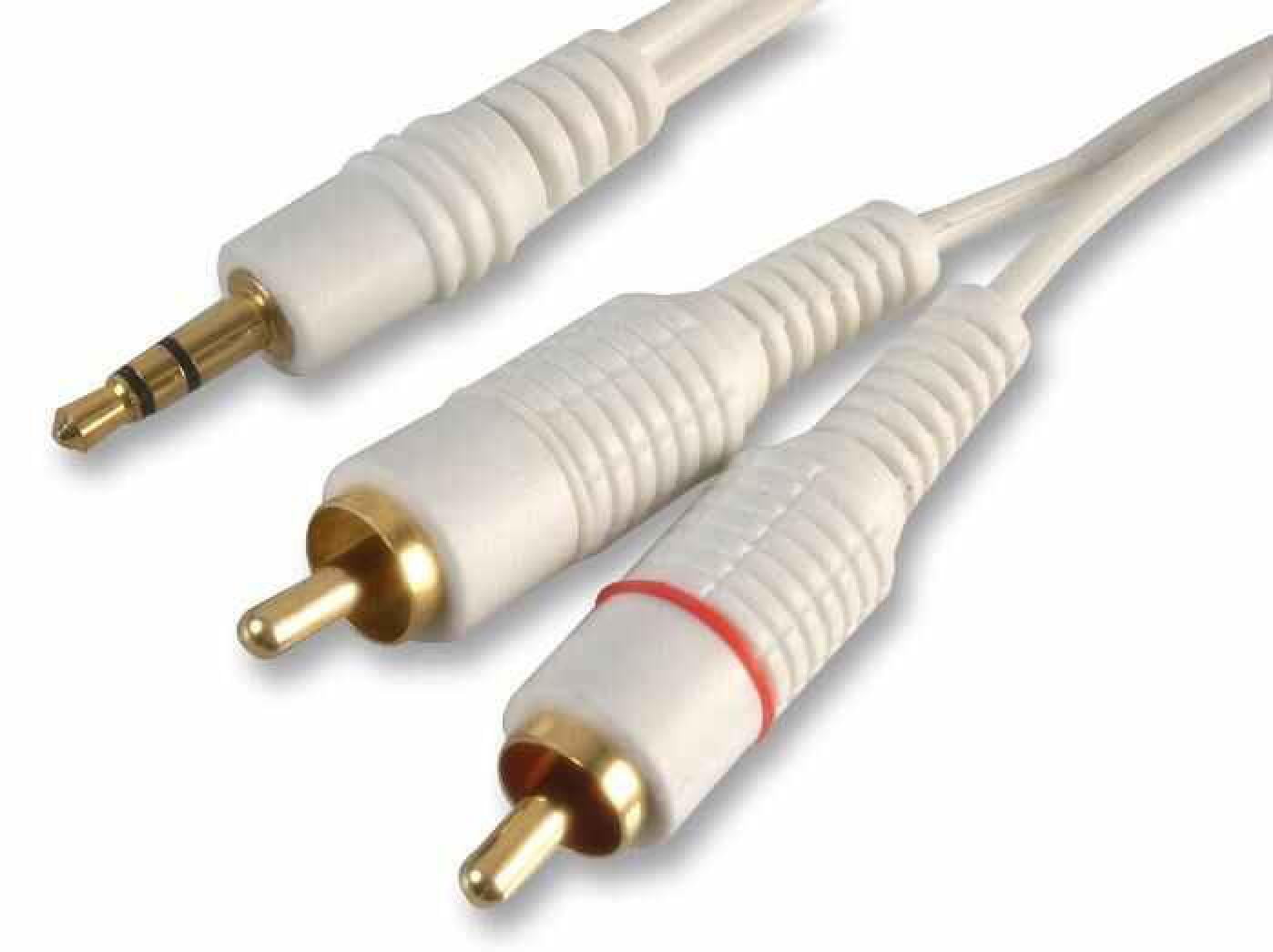 PRO SIGNAL - 3.5mm Stereo Jack Plug to 2x Phono (RCA) Plugs Lead, 5m ...
