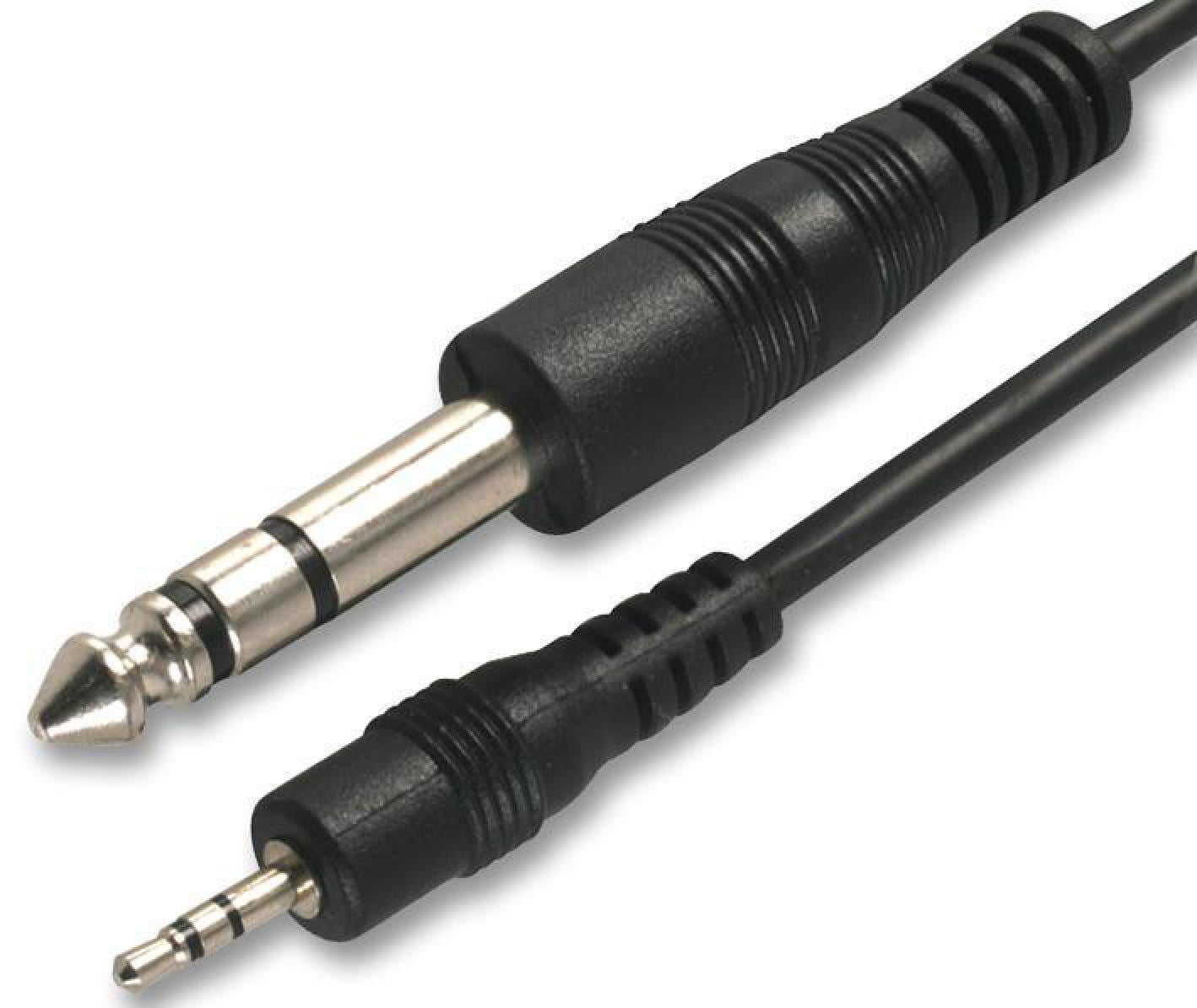 PRO SIGNAL - 6.35mm (1/4") to 2.5mm Stereo Jack Plug to Plug Lead, 1.8m ...