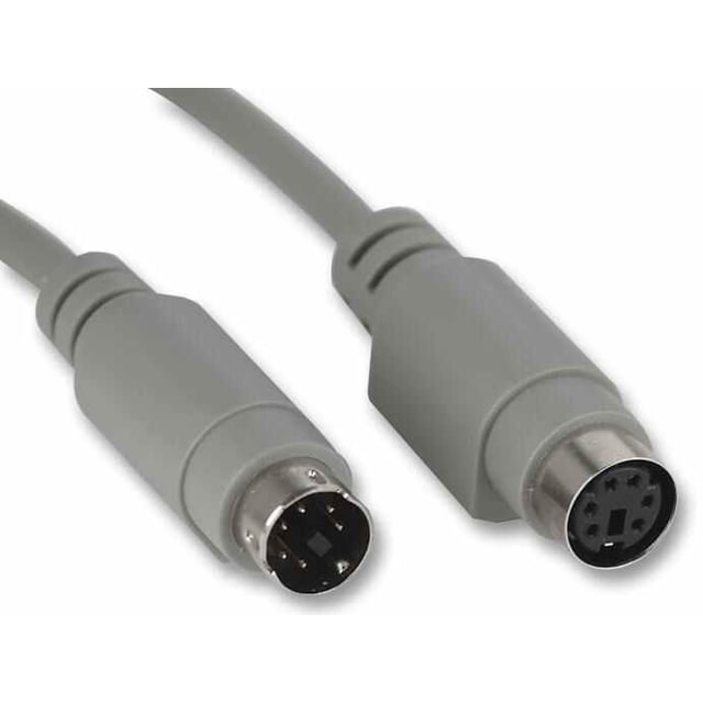 PRO SIGNAL - 6 Pin Female to Male PS/2 Lead, 2m Grey - Walmart Business ...