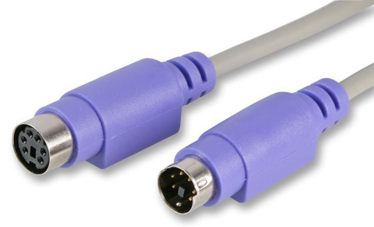 PRO SIGNAL - 6 Pin Male to Female PS/2 Lead, 3m Purple - Walmart.com