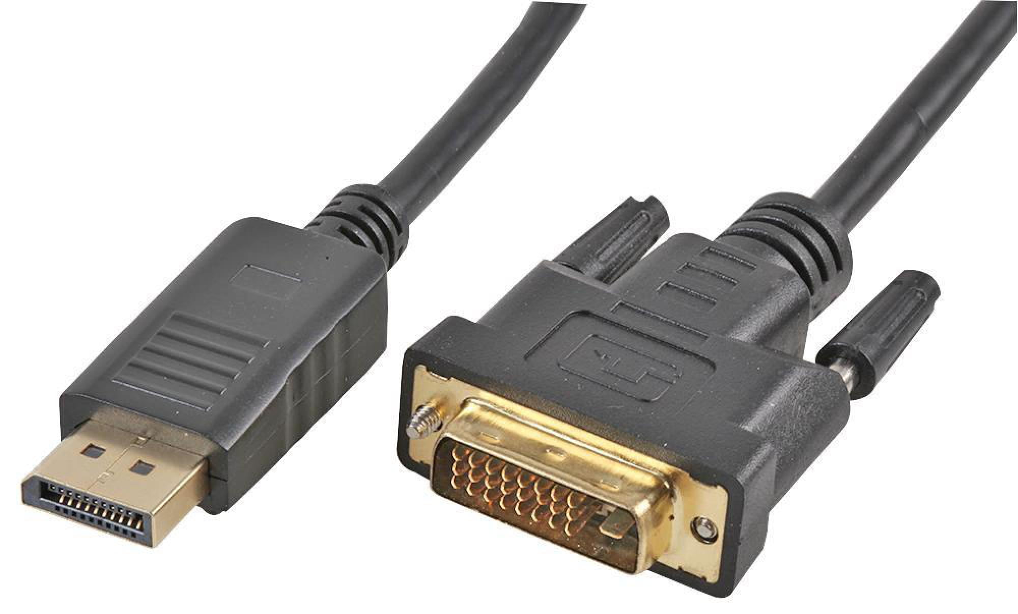 PRO SIGNAL - DisplayPort Male to DVI-D Male Lead, 1m Black - Walmart.com