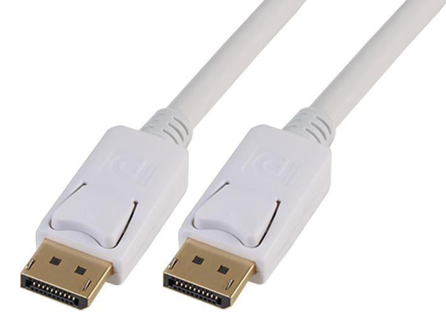 PRO SIGNAL - DisplayPort Male to Male Lead, 3m White - Walmart.com