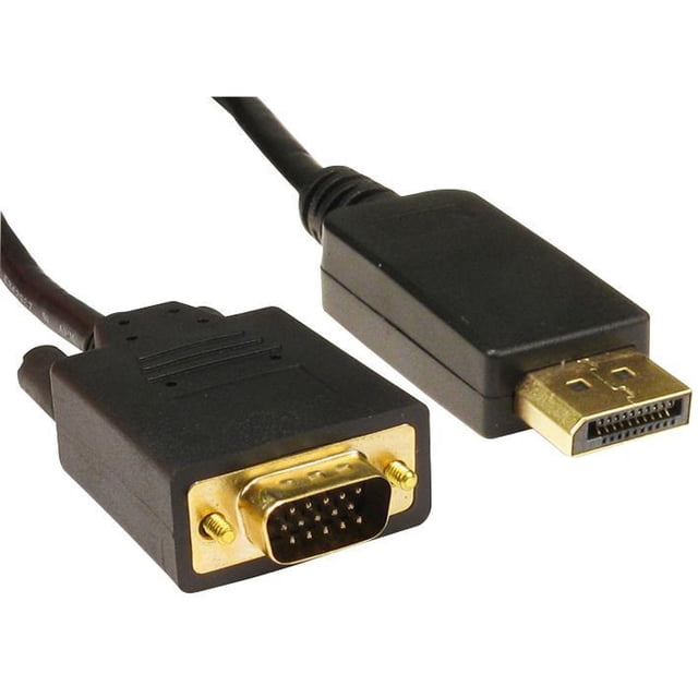 PRO SIGNAL - DisplayPort Male to VGA Male Lead, 1m Black - Walmart ...