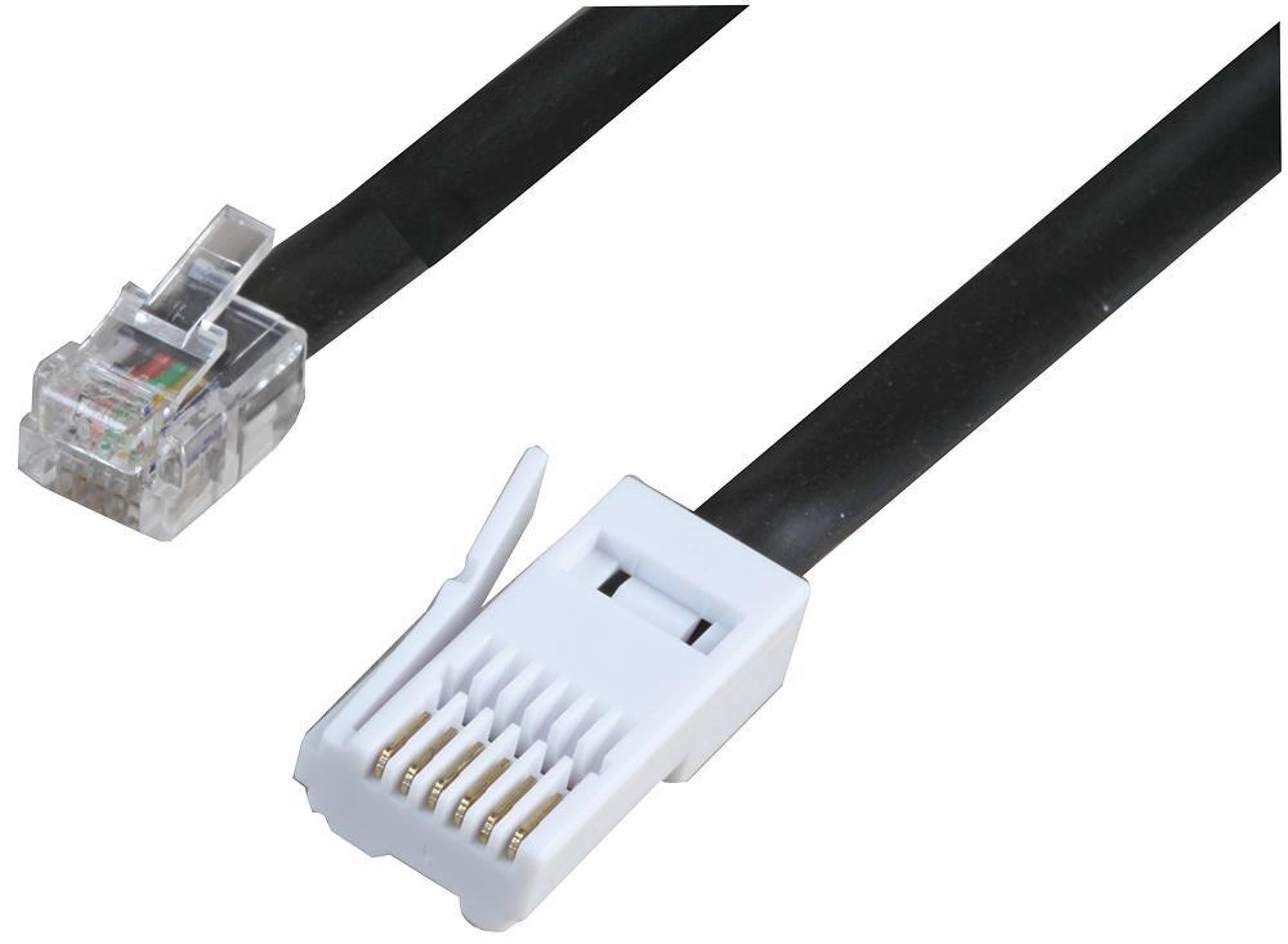 PRO SIGNAL - RJ12 to BT Plug (631A) Telephone Lead, White, 3m - Walmart.com