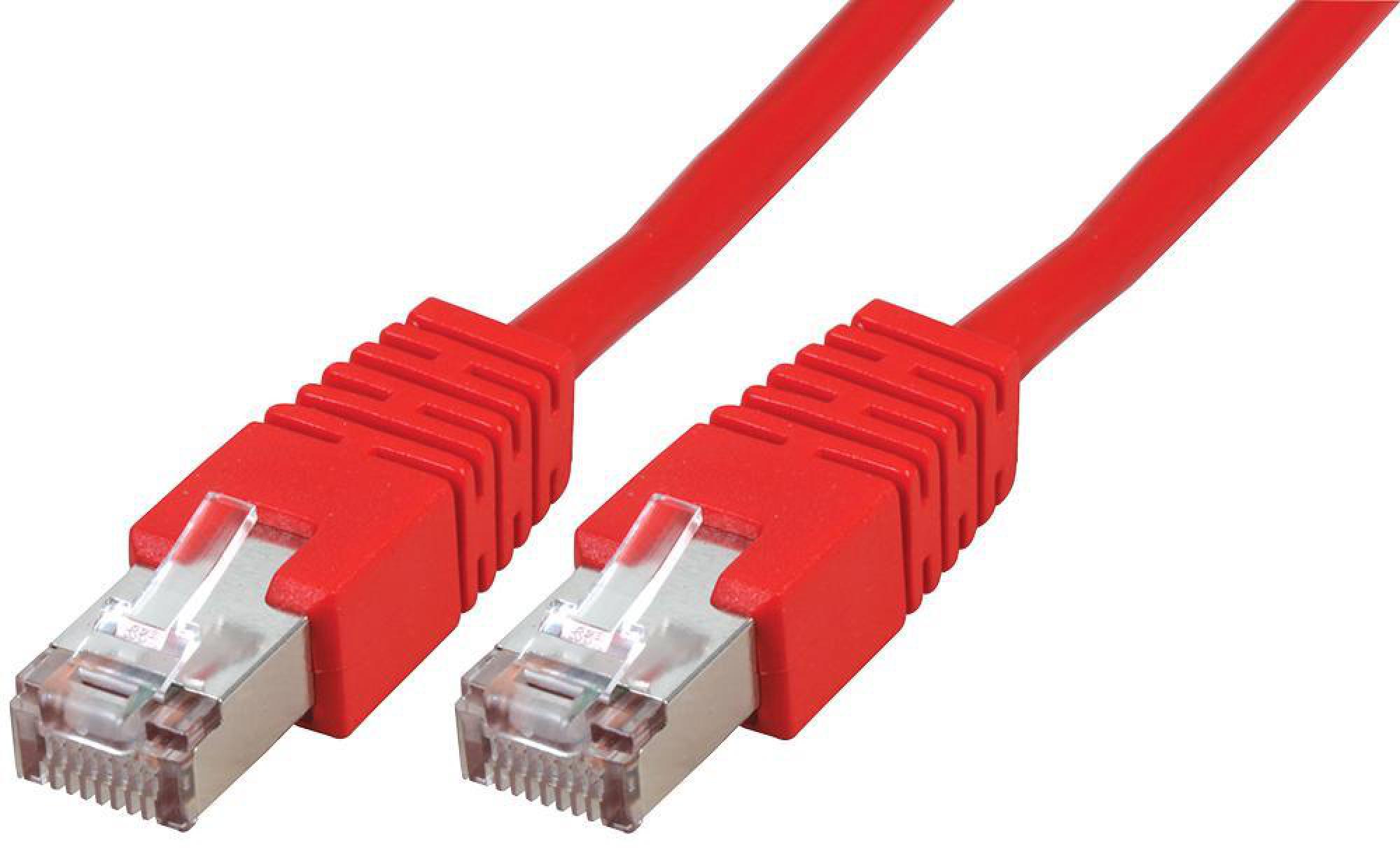 PRO SIGNAL - RJ45 to RJ45 Cat5e S/FTP Ethernet Patch Lead 2m Red - Walmart Business Supplies