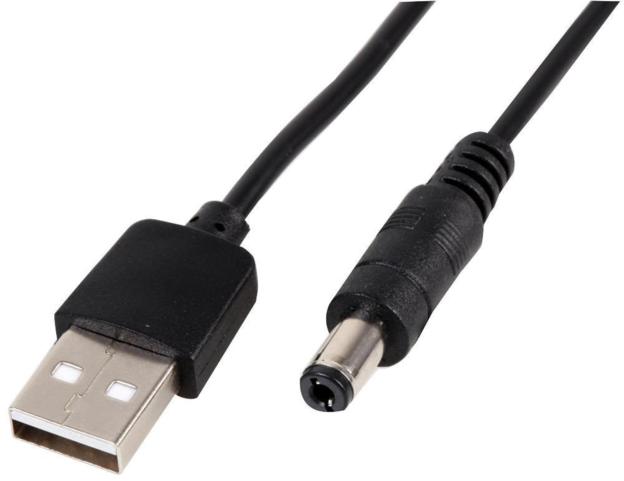 PRO SIGNAL - USB 2.0 to 5.5mm Type N Barrel 5V DC Power Cable, 1m ...