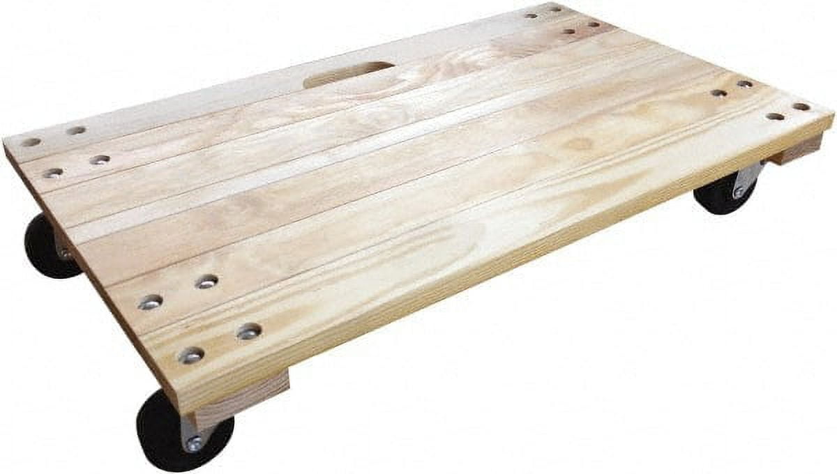 PRO-SOURCE 1,000 Lb Capacity Hardwood/Polyolefin Solid Top Dolly 36 ...