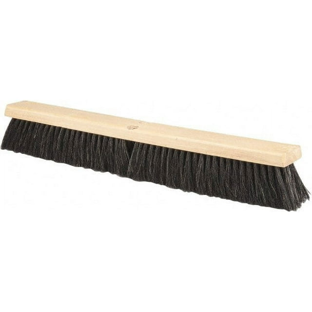 PRO SOURCE 100% Black Horsehair Push Broom Head: 24" Wide, 3" Bristle ...