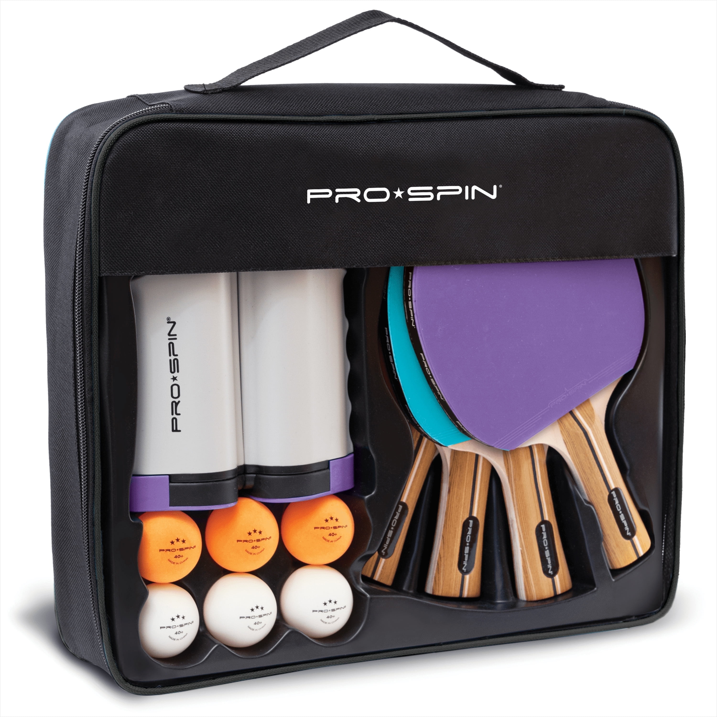 PRO SPIN All-In-One Ping Pong Set - Retractable Ping Pong Net for Any ...