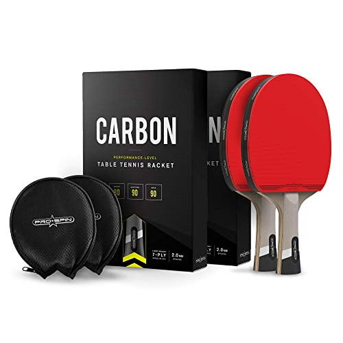 PRO-SPIN Ping Pong Paddle with Carbon Fiber, Performance-Level Table ...