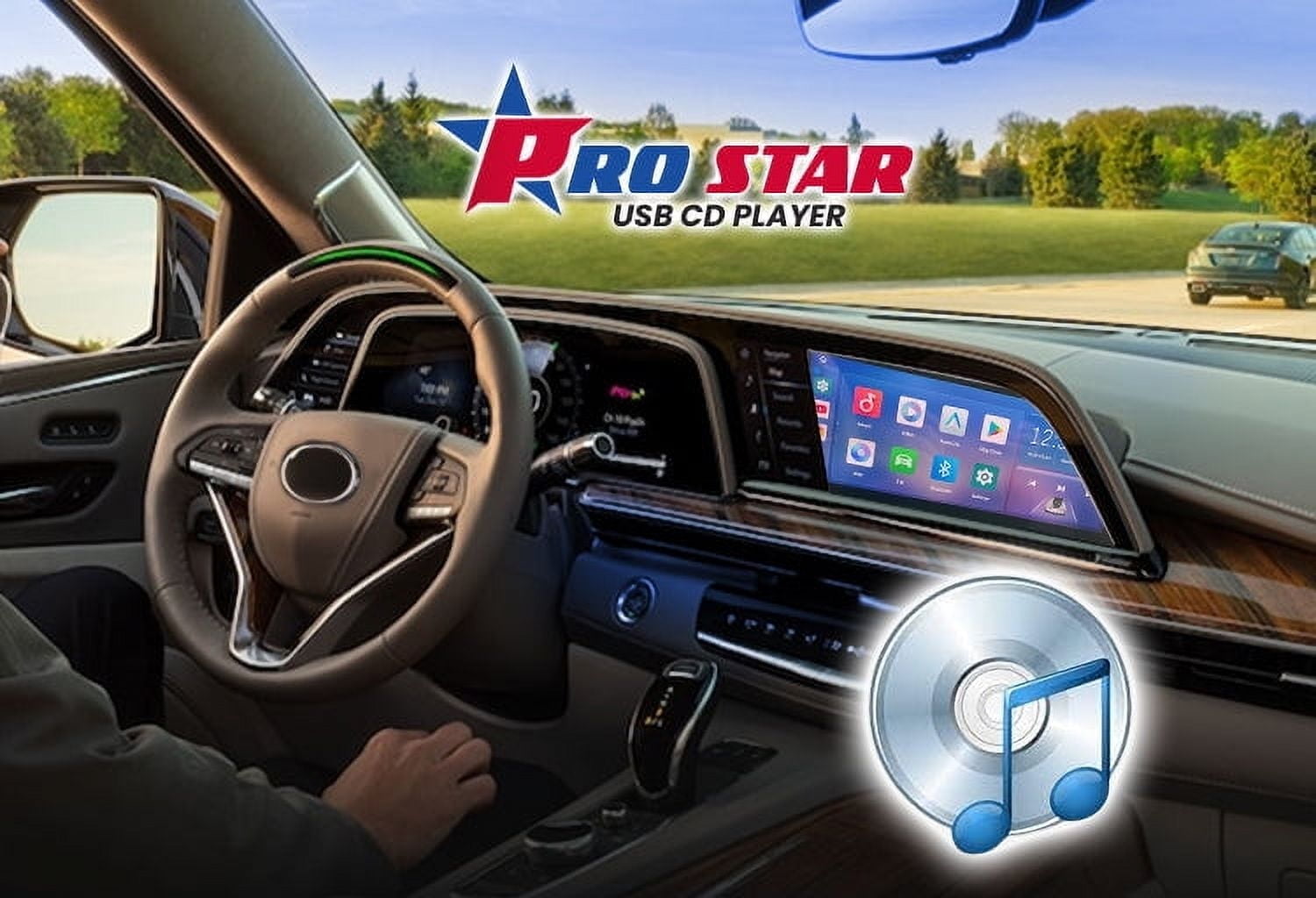 PRO STAR CarPlay USB CD Player 2019-2026 Fits Ford Maverick - Walmart.com