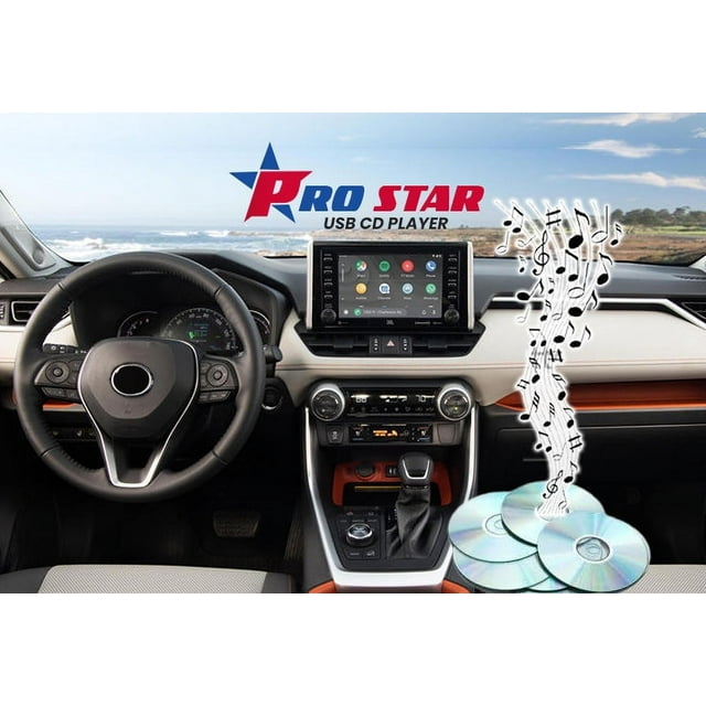 PRO STAR USB CD Player 2019-2023 Fits Toyota Corolla - Walmart.com