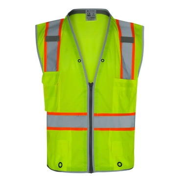Radians Heavy-Duty Class 2 Two-Tone Engineer Vest - SV55-2ZGD High Vis ...