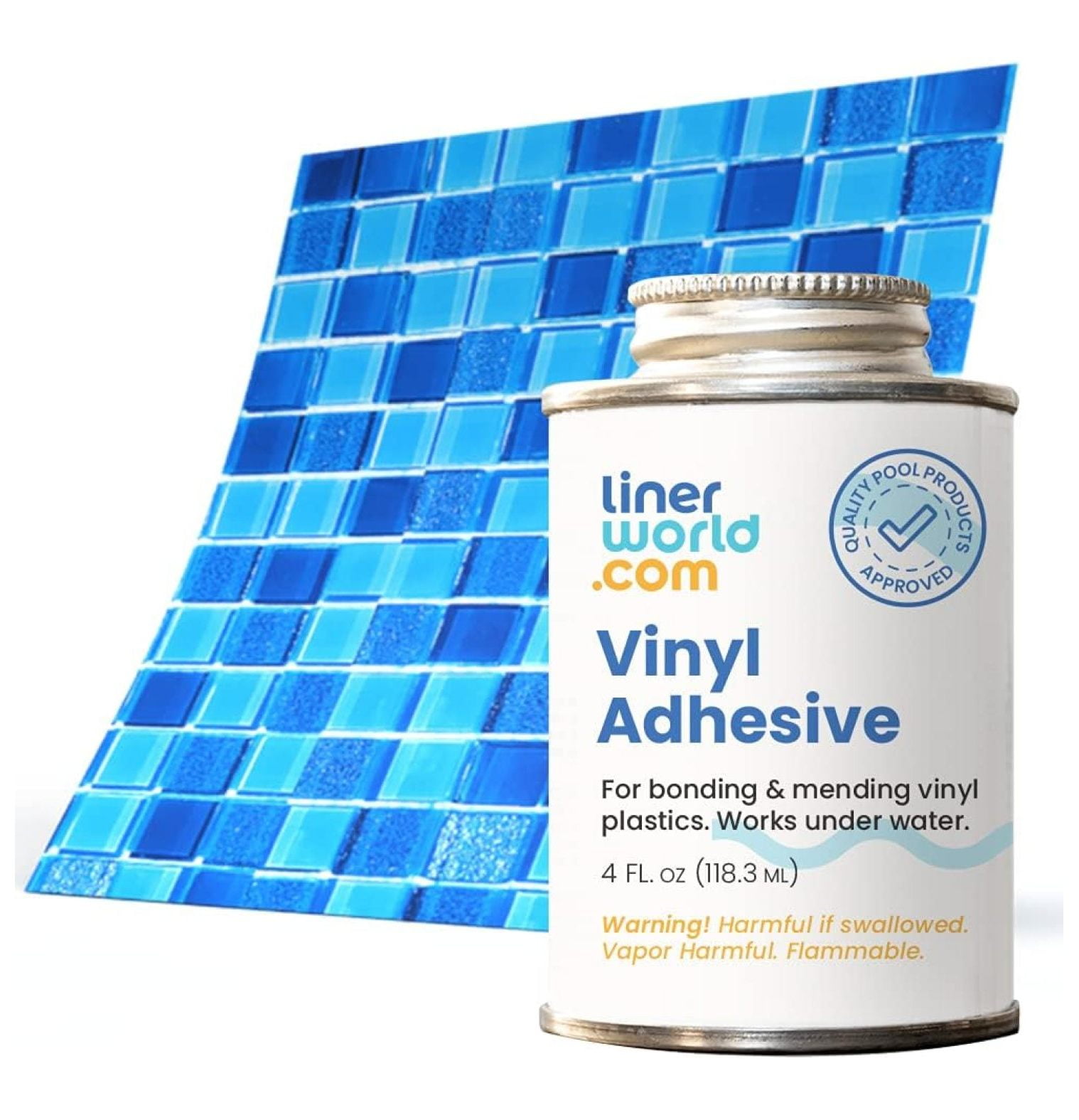 PRO Vinyl Pool Liner Patch Kit - Repair kit with 2'x2' Vinyl and ...