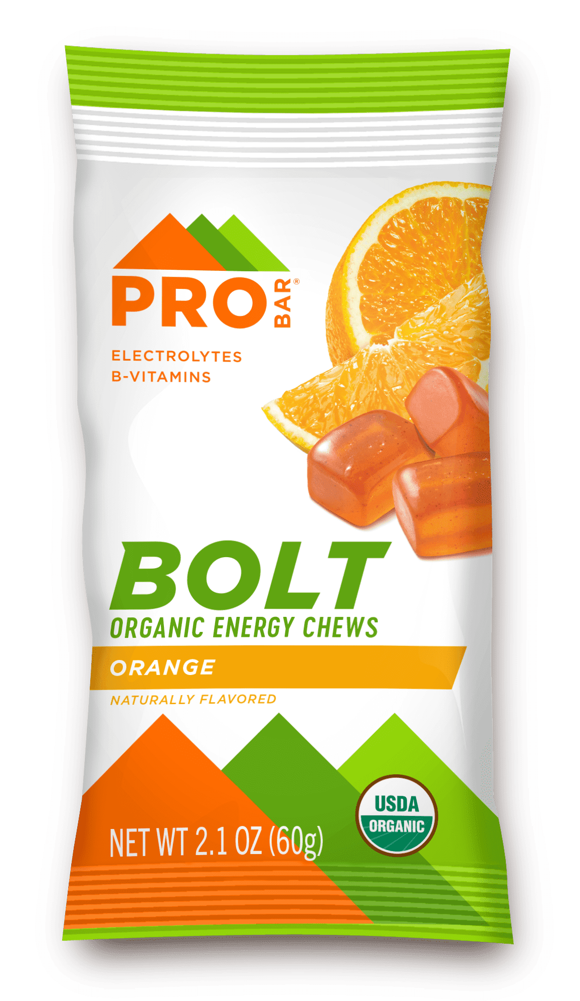 PROBAR Organic Orange Energy Chews 2.1 oz with Electrolytes and B ...