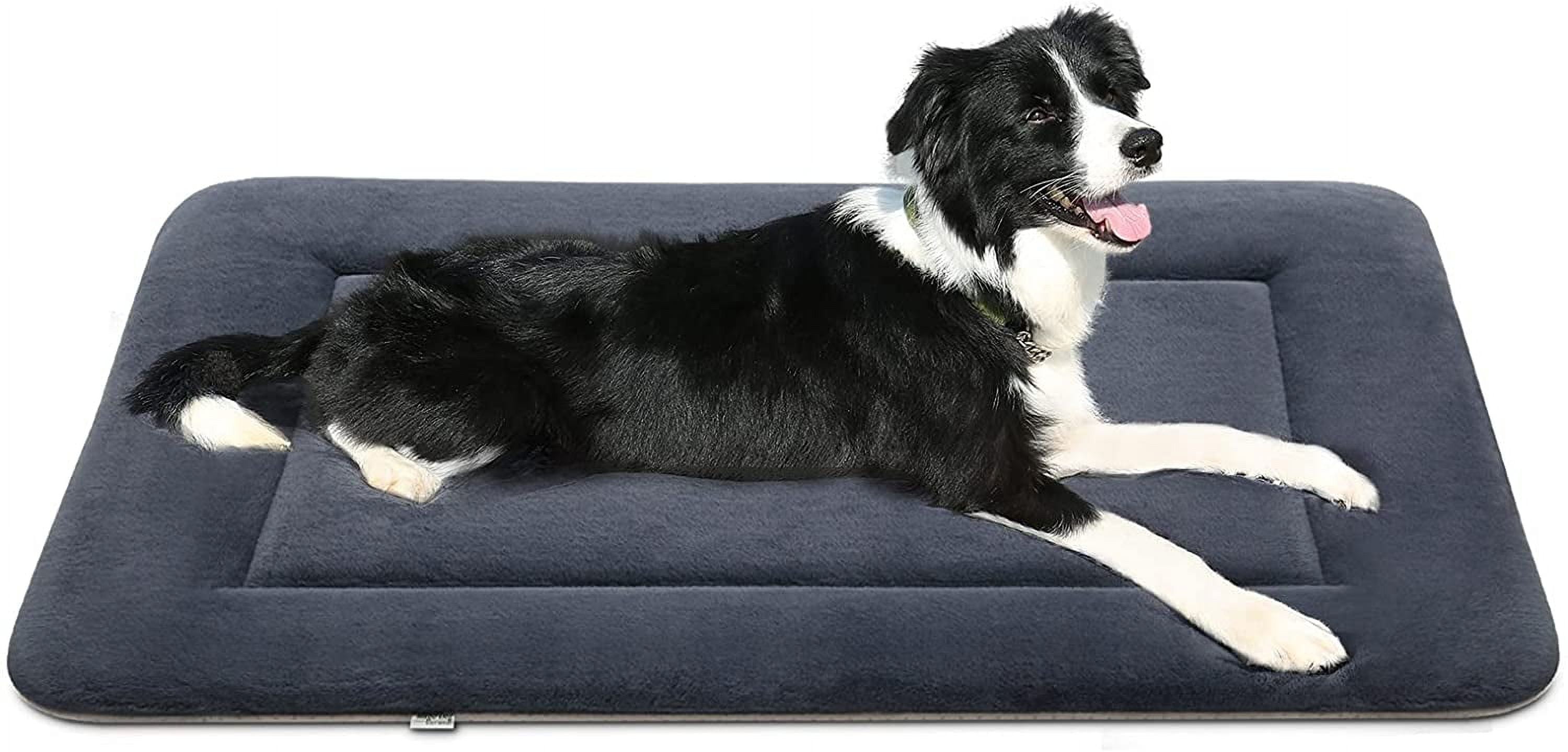 PROCIPE Large Soft Pet Bed, Washable Non-Slip Crate Mat, Dog Kennel Pad ...