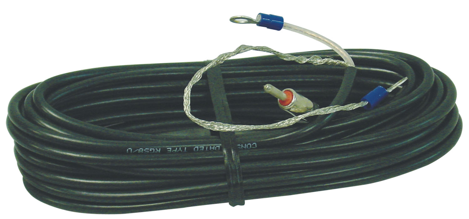 PROCOMM - 25' RG58U COAX CABLE WITH MOTOROLA PLUG & RING TERMINALS ...