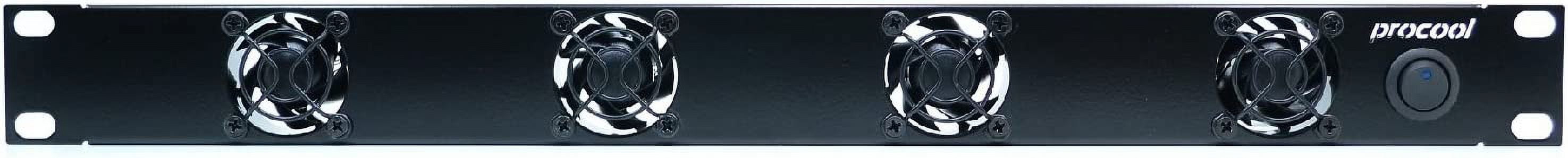 PROCOOL SX440E / 1U Silent Rack Mount Fan/Airflow = Exhaust/Home Theater AV Cabinet Cooling ...