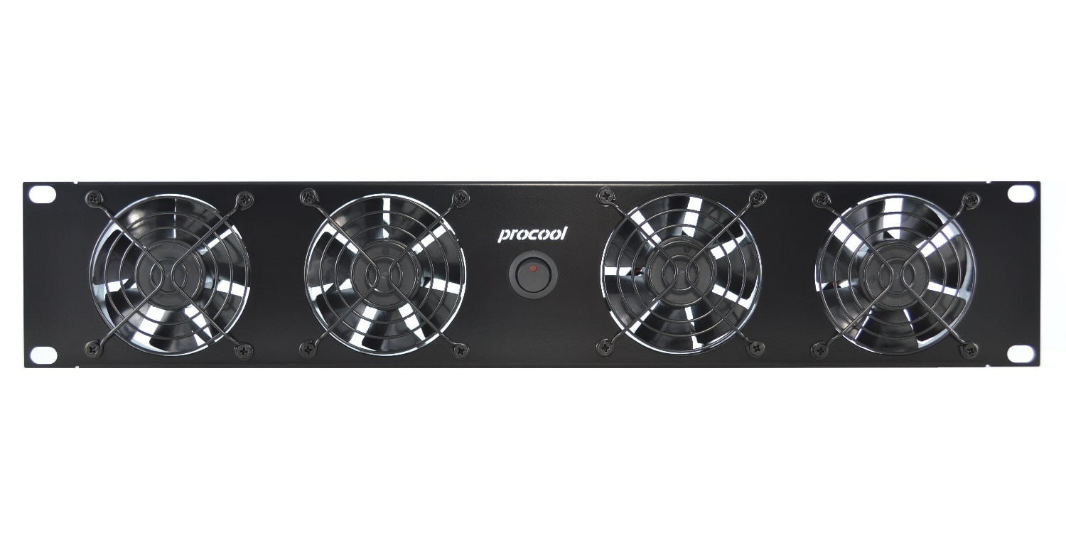 PROCOOL SXT2280-E Rack Mount Cooling Fan - 4 Silent Fans (Exhaust ...