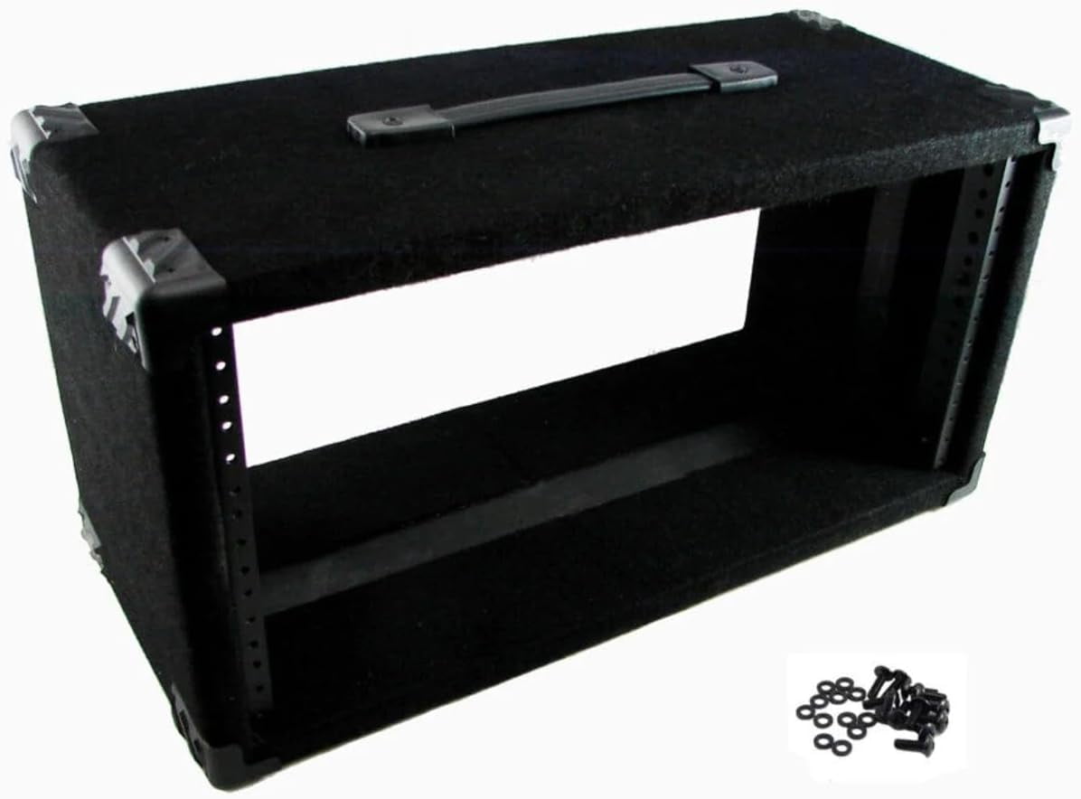 PROCRAFT 5U 9" Deep Rack Case in Black Carpet Wrap - Top Handle w/Rack ...