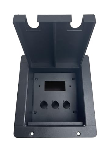 PROCRAFT FPMU-1DEC3X-BK Recessed Stage Pocket/Floor Box 1 Decora + 3 D ...