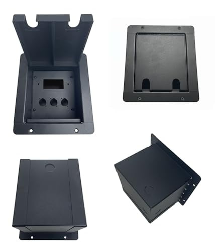 PROCRAFT FPMU-1DEC3X-BK Recessed Stage Pocket/Floor Box 1 Decora + 3 D ...