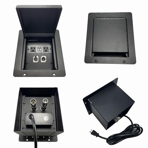 PROCRAFT Mini Gap LID Feed-Thru RECESSED Stage Pocket/Floor Box w/ 1 ...